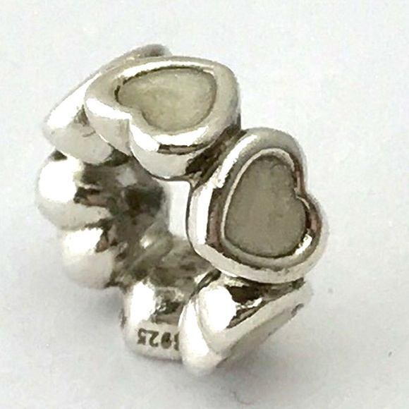 Pandora | Jewelry | Pandora Abundance Of Love Silver Enamel Spacer ...